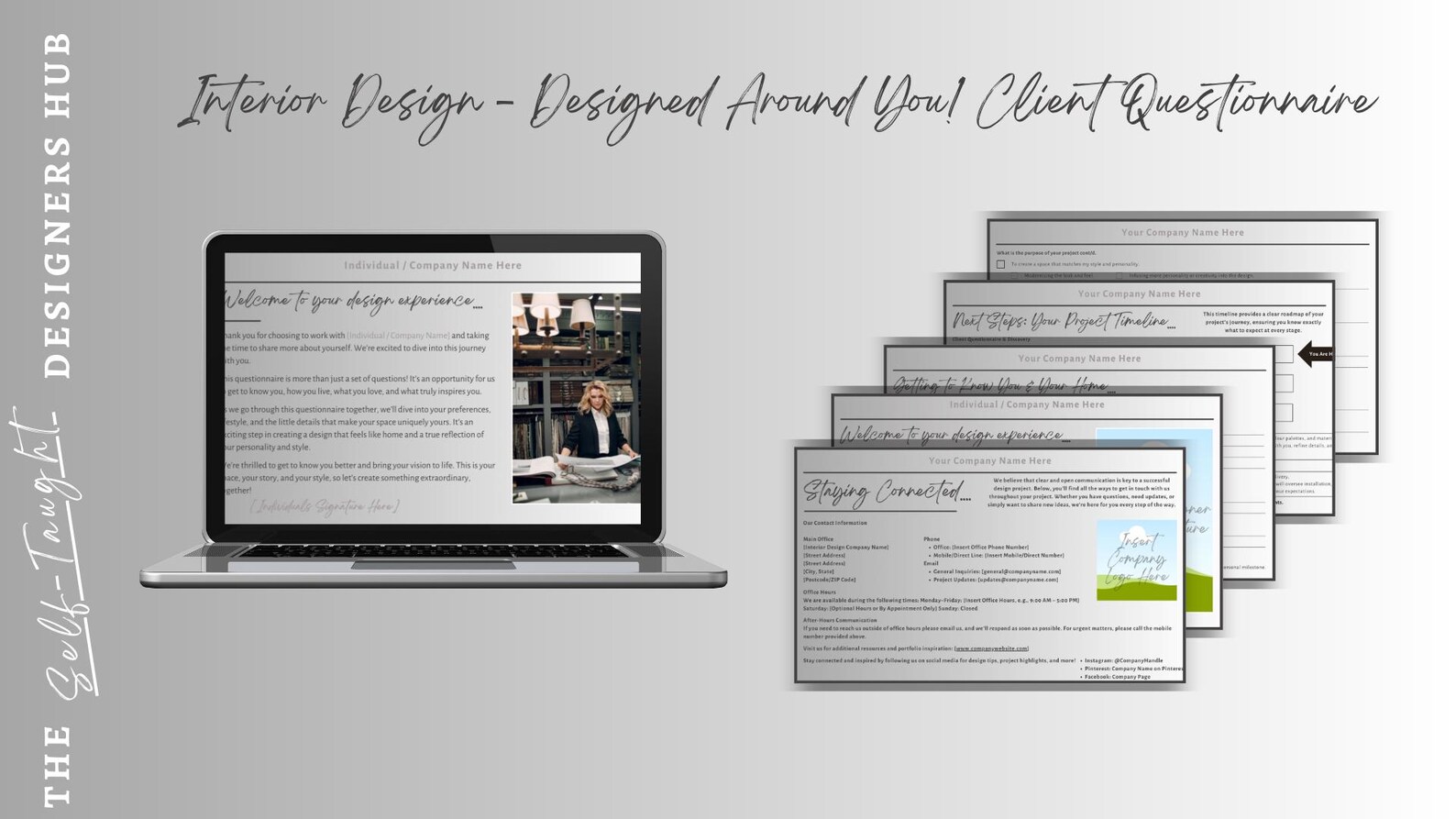 Interior Design Client Questionnaire - Editable Canva Template ...