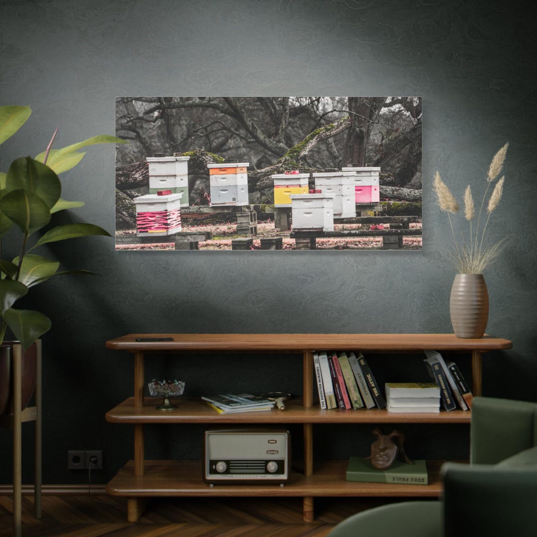 Bee Hive, Canvas Print, Wall Art for Nature Lovers, Home Decor ...