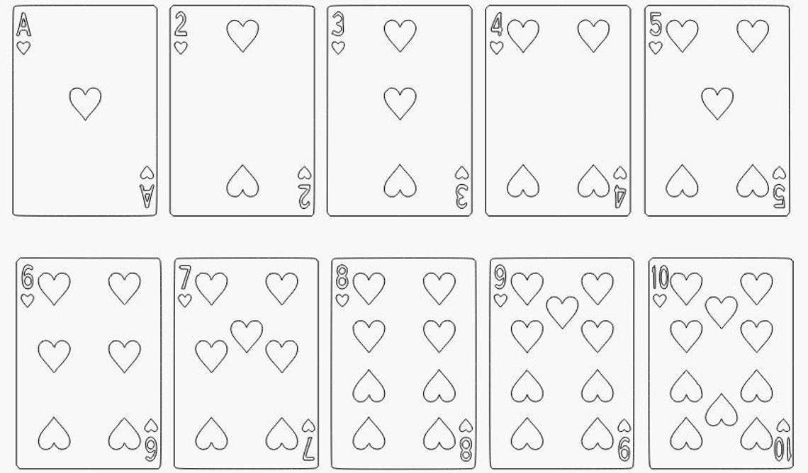 French-suited Playing Card Deck SVG Bundle | Digital Download for ...