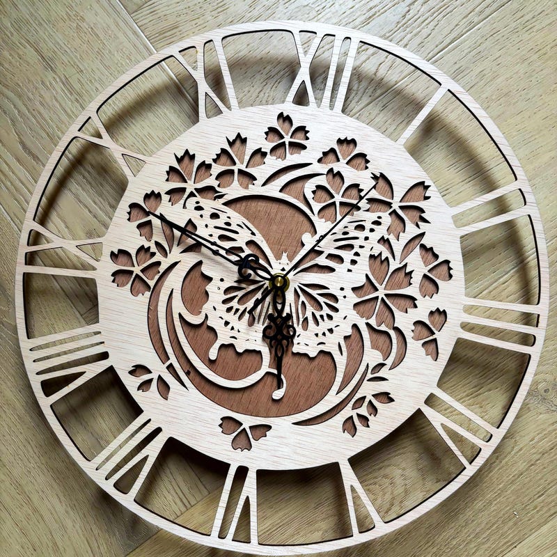 Butterfly Clock - Etsy