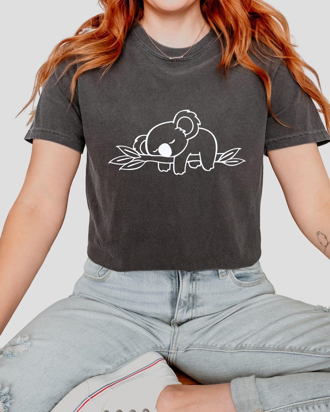 Koala Shirt, Comfort Colors Cute Koala Shirt, Koala Lover Shirt, Funny ...