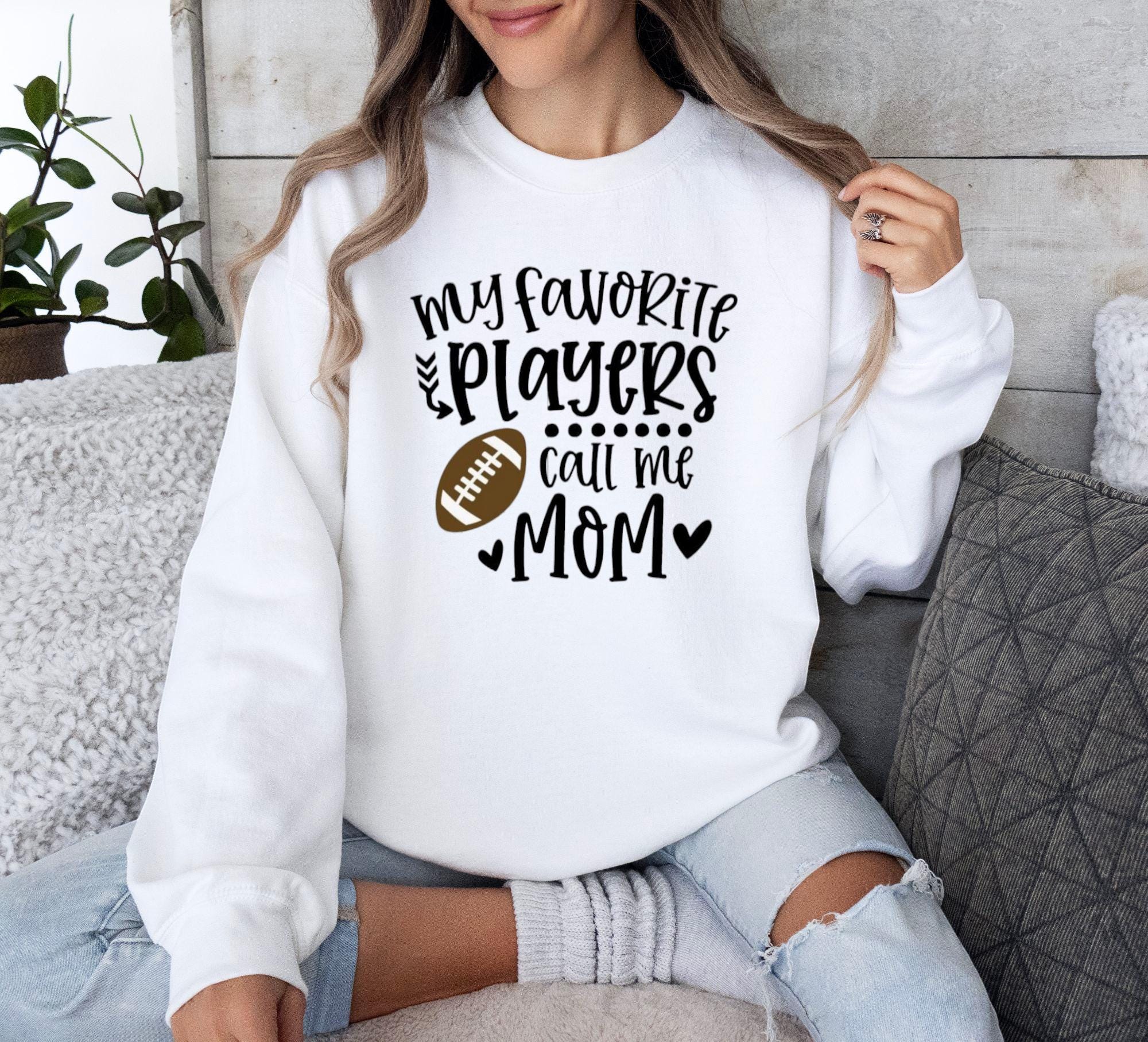 My Favorite Player Calls Me Mom Sweatshirt , Football Mom Hoodie ...