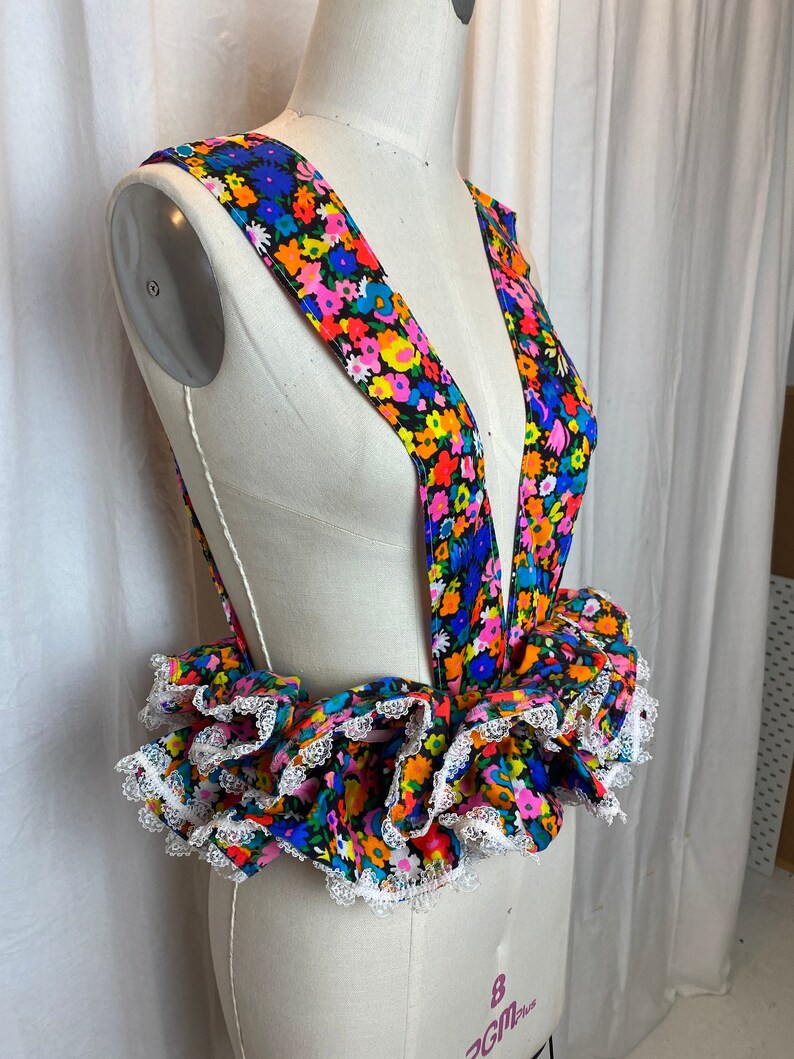 1970s Floral Costume. Raggedy Ann or Andy. Bright, Happy Floral Print ...