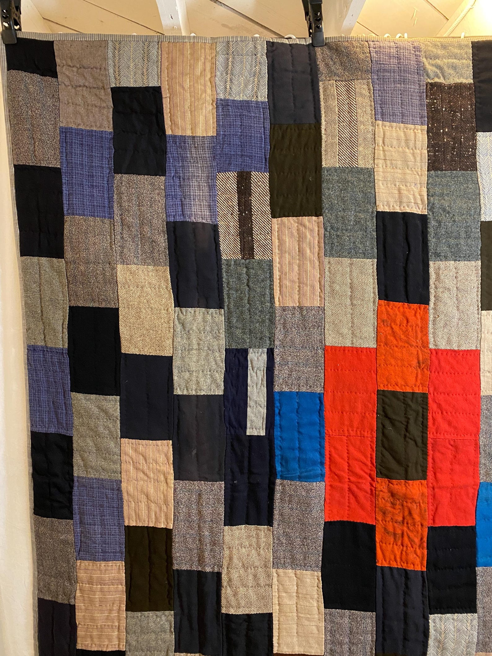 1930s Depression Era Vintage Quilt. Incredible Design - Red Bullseye in ...
