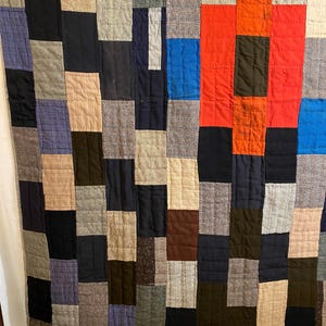 1930s Depression Era Vintage Quilt. Incredible Design - Red Bullseye in ...