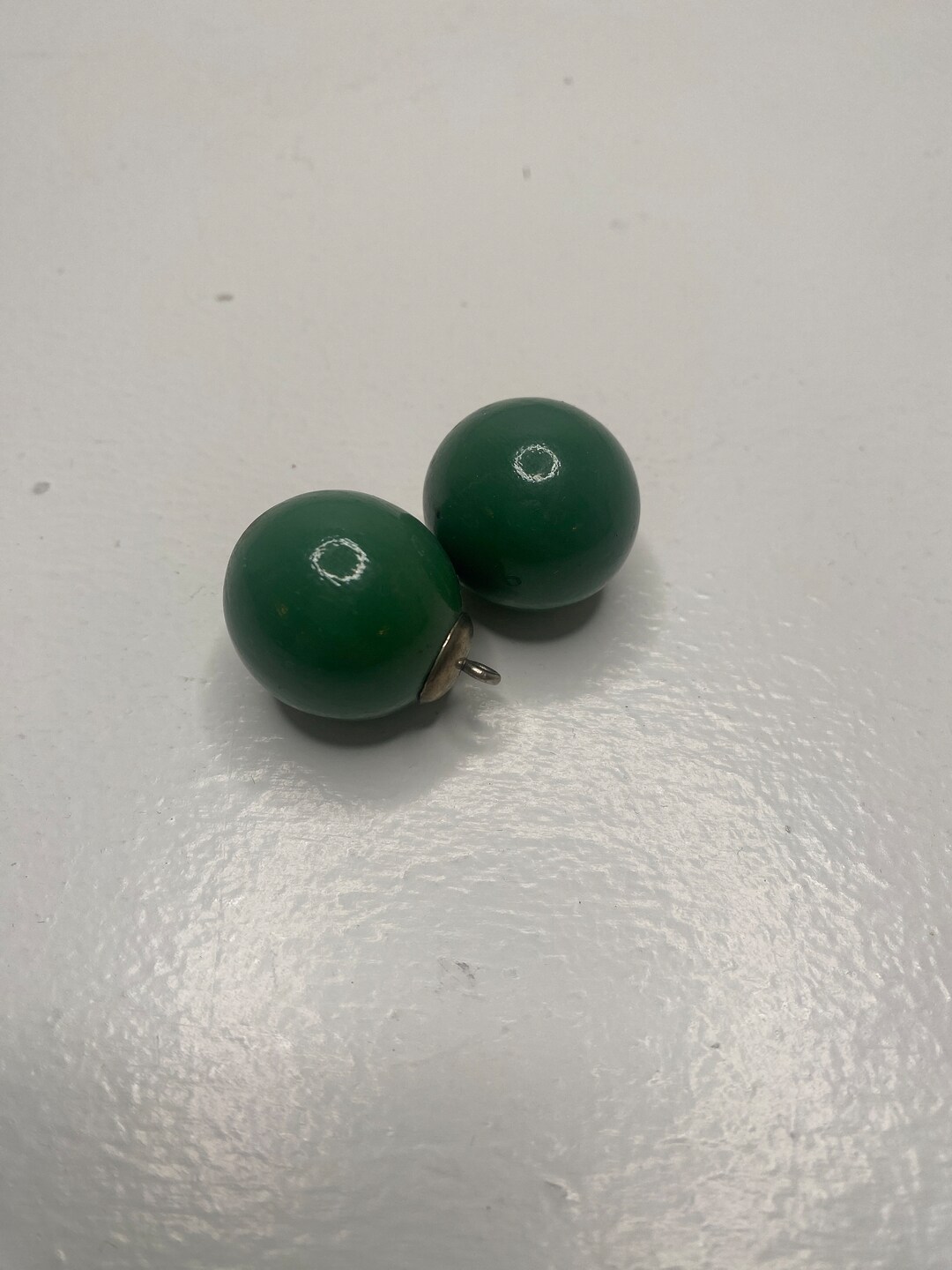 1930s-1940s Ball Shank Button. Green. Large 1” Button. Two Buttons Sold ...