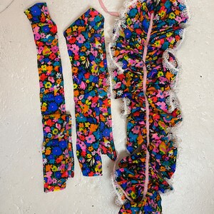 1970s Floral Costume. Raggedy Ann or Andy. Bright, Happy Floral Print ...