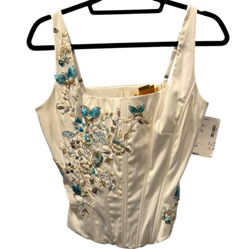 Embroidered Corset - Etsy