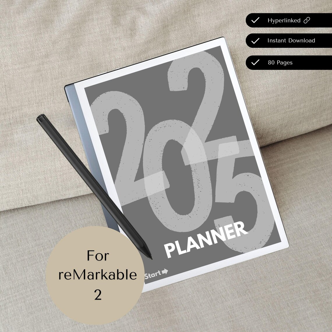 Remarkable 2025 Planner | Remarkable 2 Calender | Remarkable 2 ...