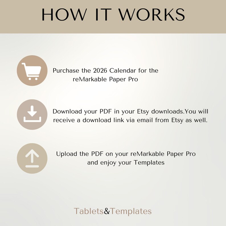 Monthly Calendar 2026 for Remarkable Paper Pro | Hyperlinked PDF ...