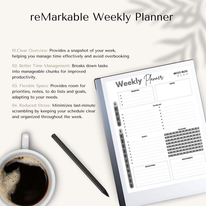 Remarkable 2025 Planner | Remarkable 2 Calender | Remarkable 2 ...