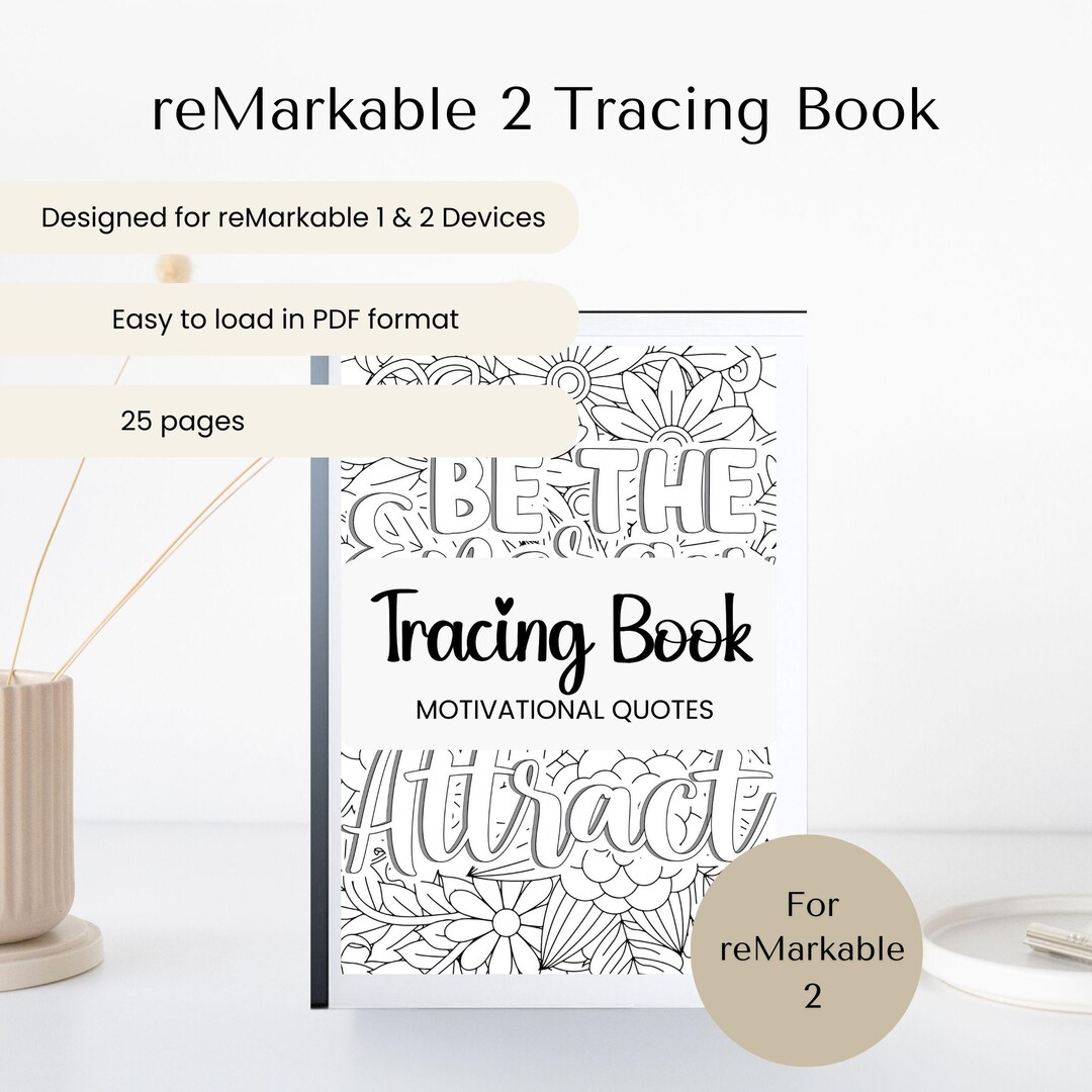 Remarkable 2 Tracing Book | Motivational Quotes | Mindful Tracing ...