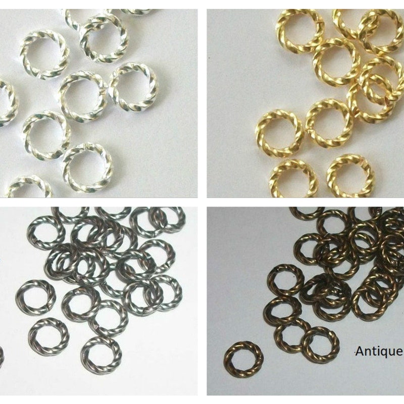 Twisted Copper Twisted 6mm Jump Rings - Etsy