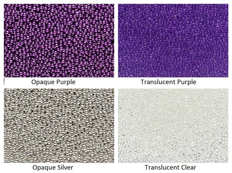 15 Grams Micro Beads Undrilled Glass Coated Round Beads 1mm Glass ...