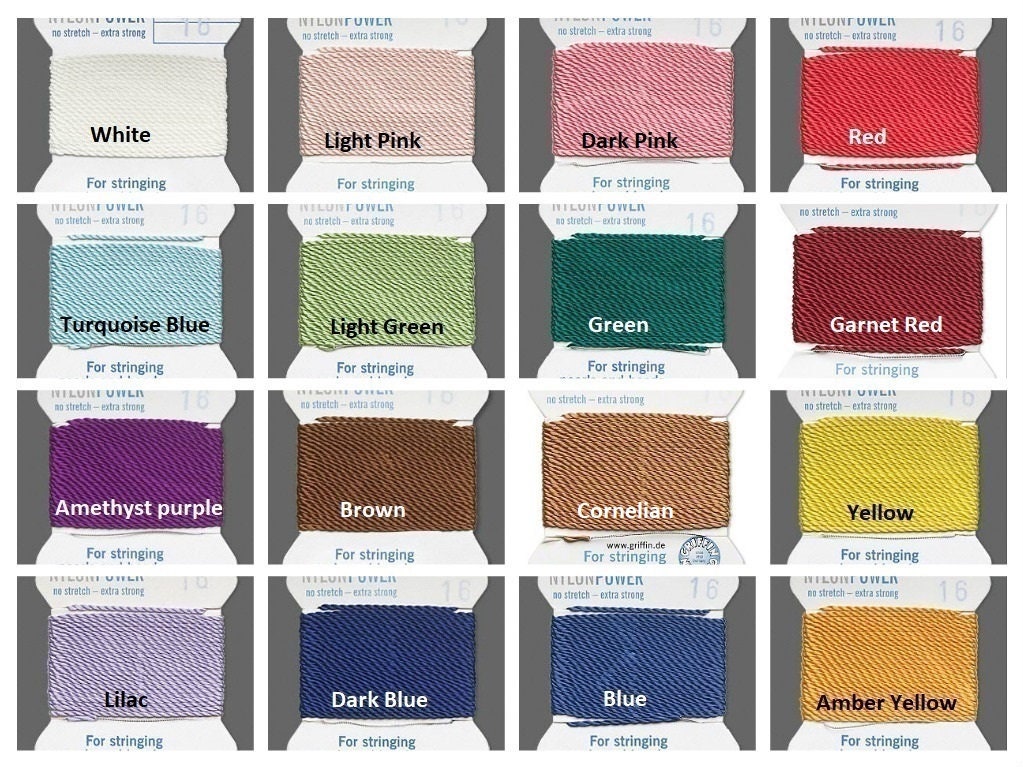 2 Yards Griffin Silk Thread All Colors All Sizes 0 1 2 3 - Etsy