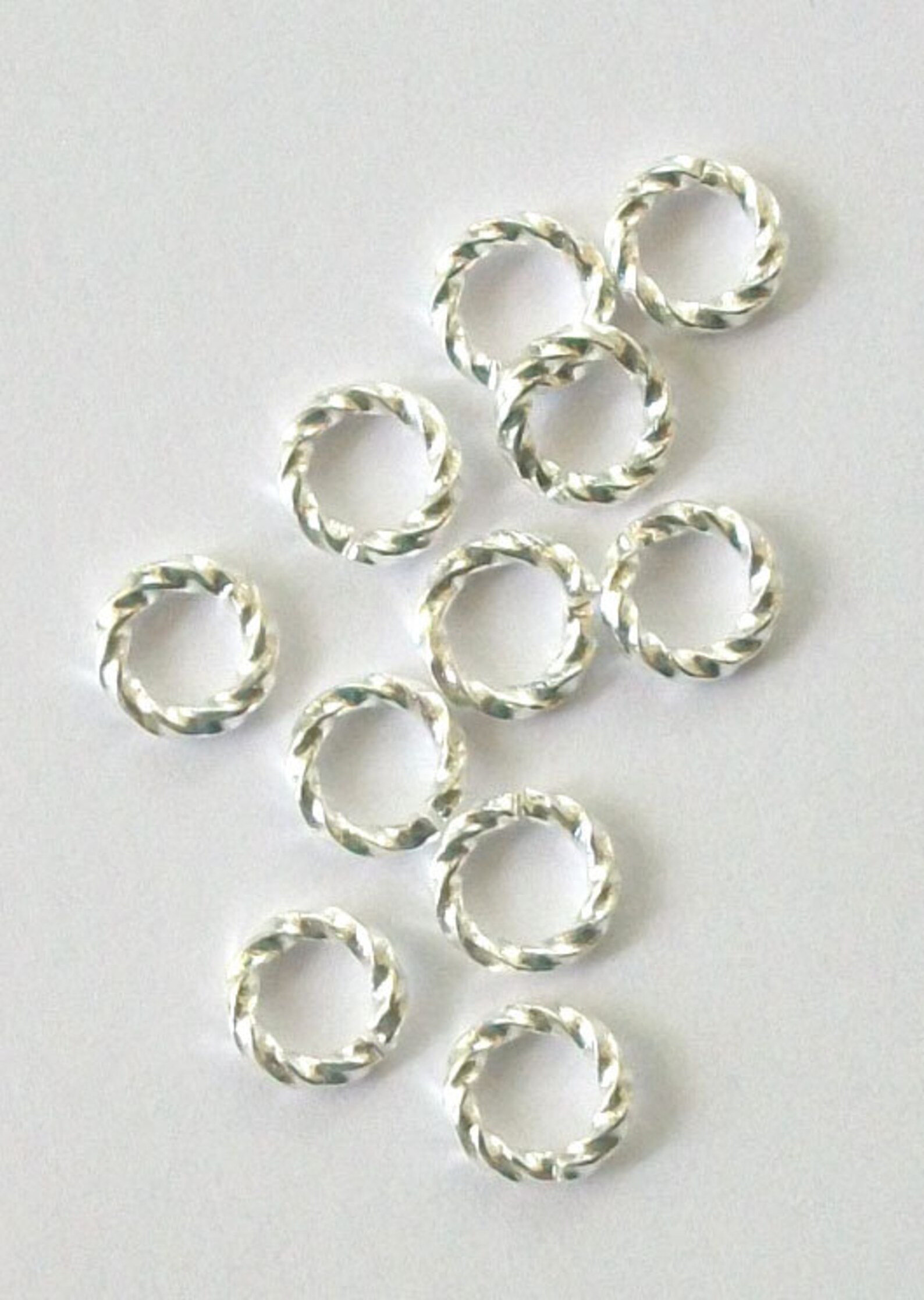6mm Brass Jump Ring Findings 100 Pieces Twisted Rings 16 - Etsy