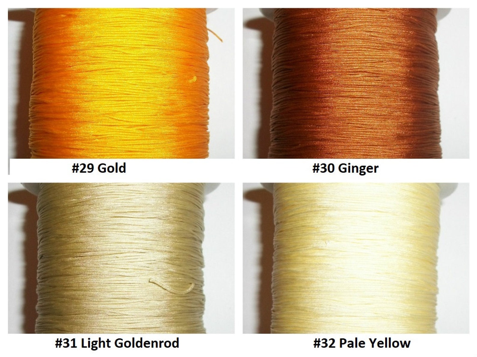 0.5mm Braided Nylon Cord Silk Chinese Knotting Cord Macrame Thin Strong ...