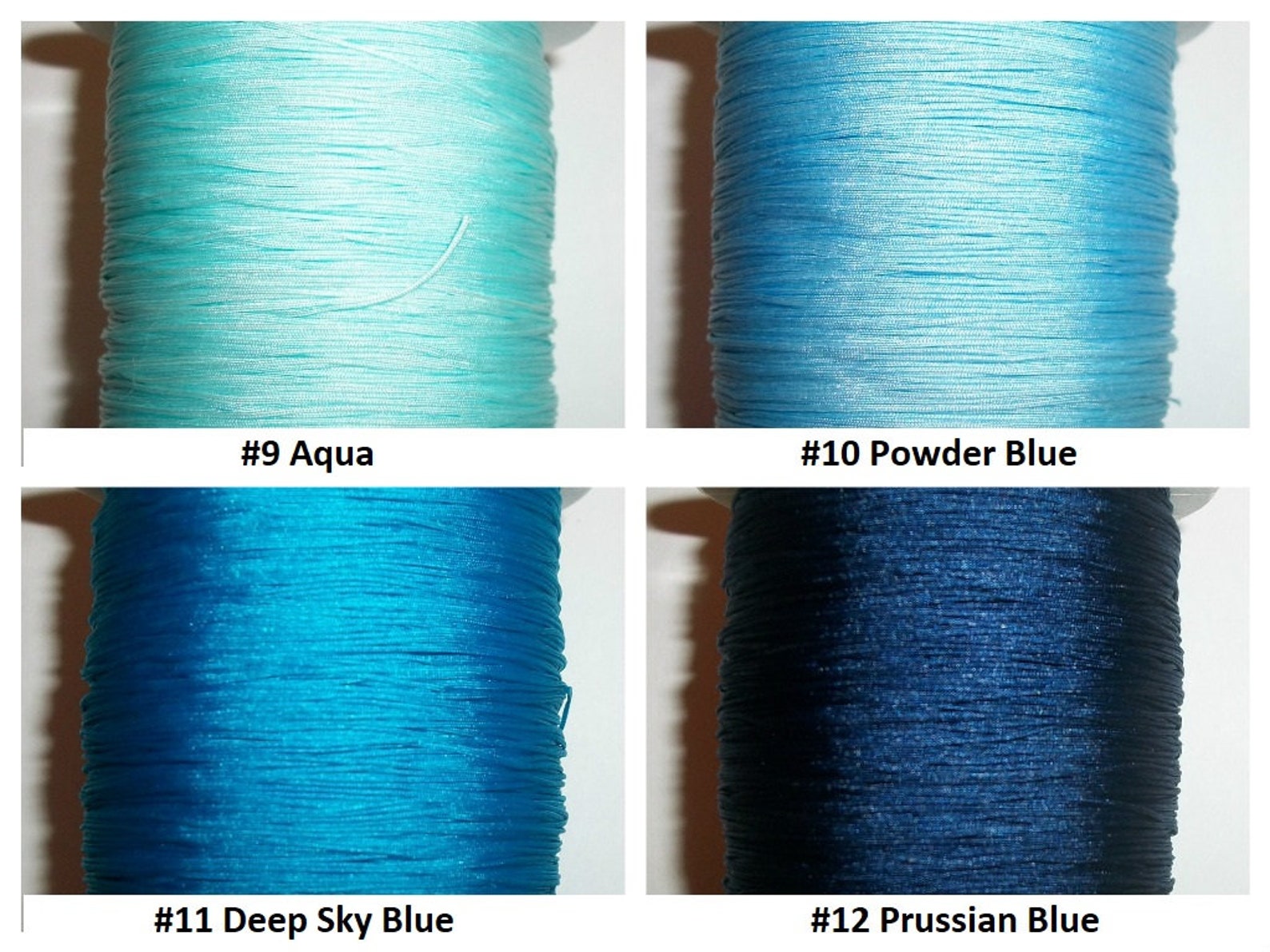 0.5mm Braided Nylon Cord Silk Chinese Knotting Cord Macrame Thin Strong ...