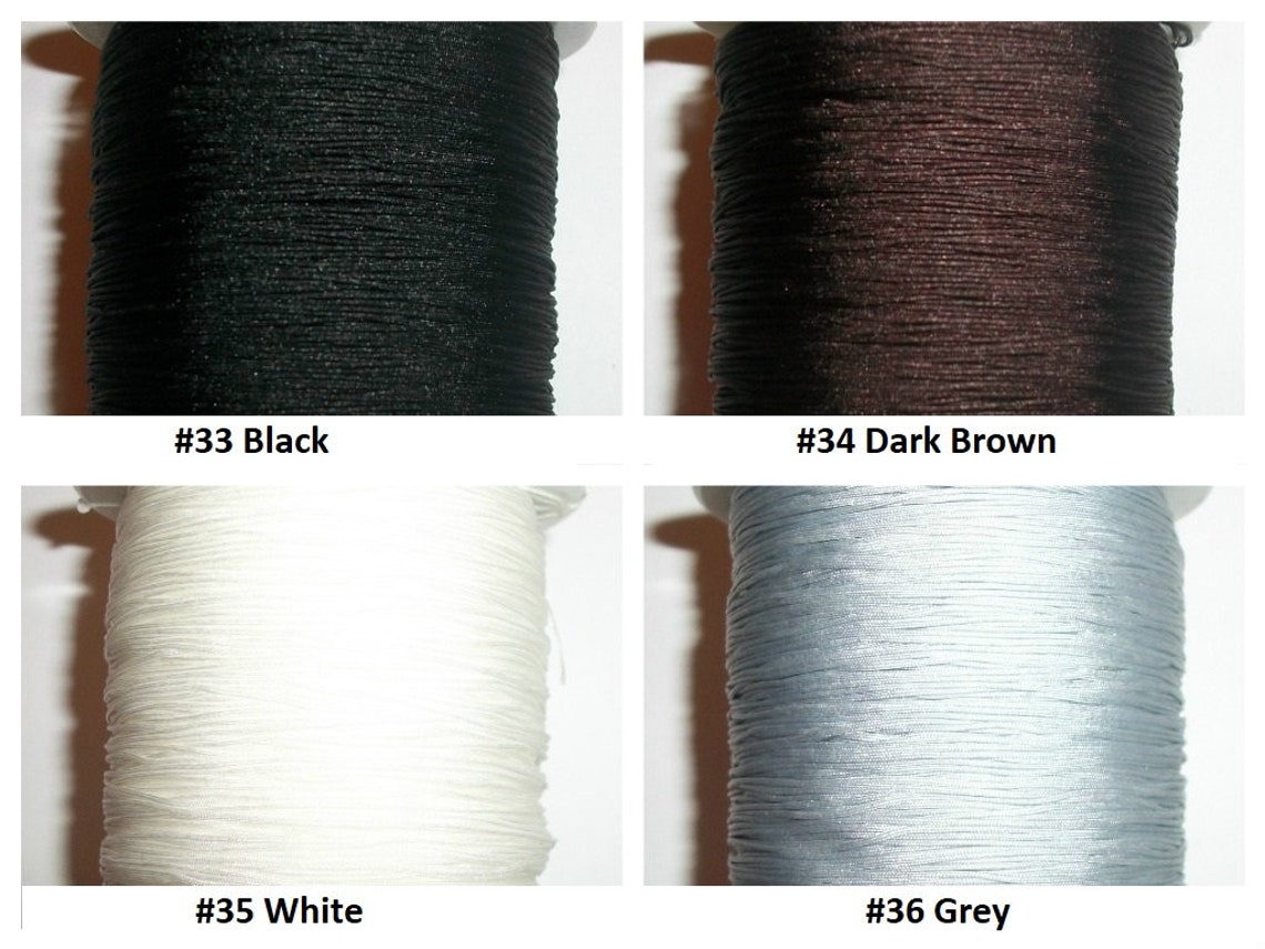 0.5mm Braided Nylon Cord Silk Chinese Knotting Cord Macrame | Etsy