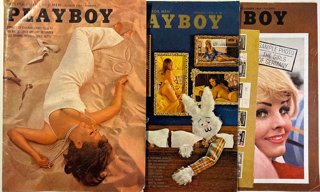 1960s Playboy Magazine Covers Only Lot of 3 A428 - Etsy