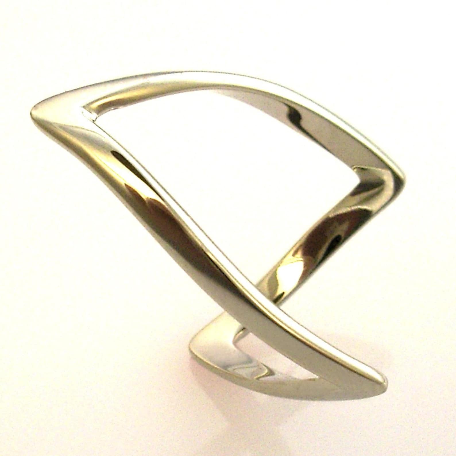 Silver Wishbone or Magicians Ring - Etsy