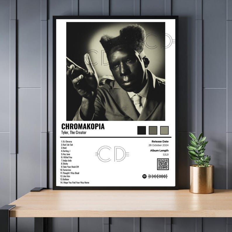 CHROMAKOPIA by Tyler, the Creator Album Poster Album Poster White ...