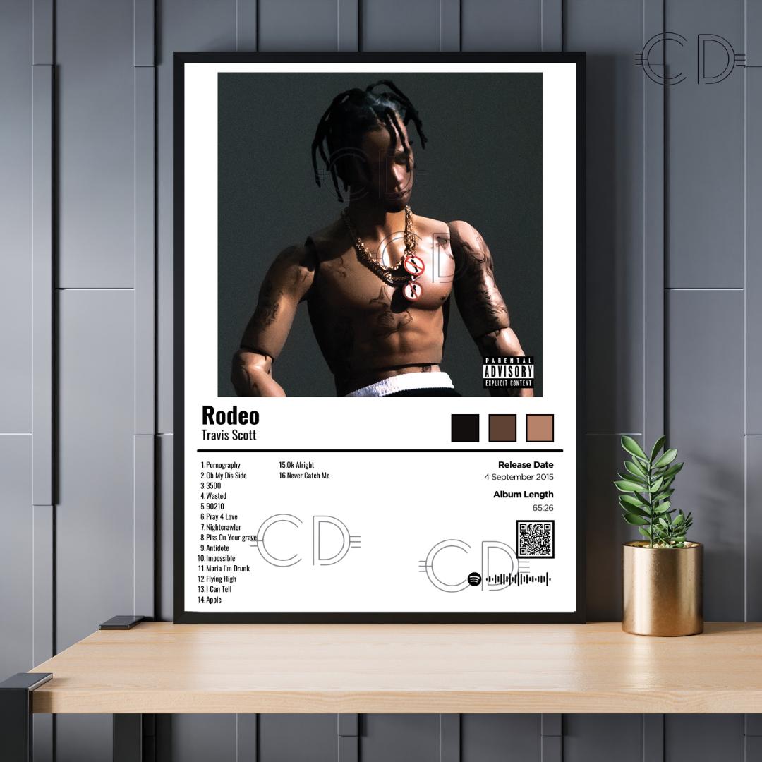 Rodeo by Travis Scott | Album Poster | Album Poster White Digital ...