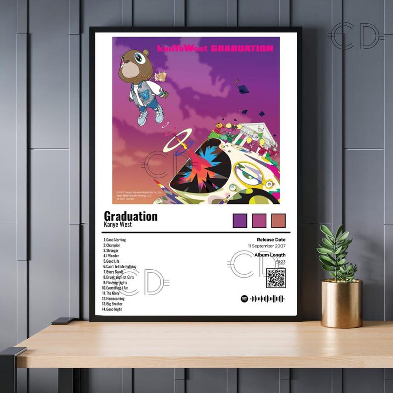 Graduation by Kanye West | Album Poster | Album Poster White Digital ...