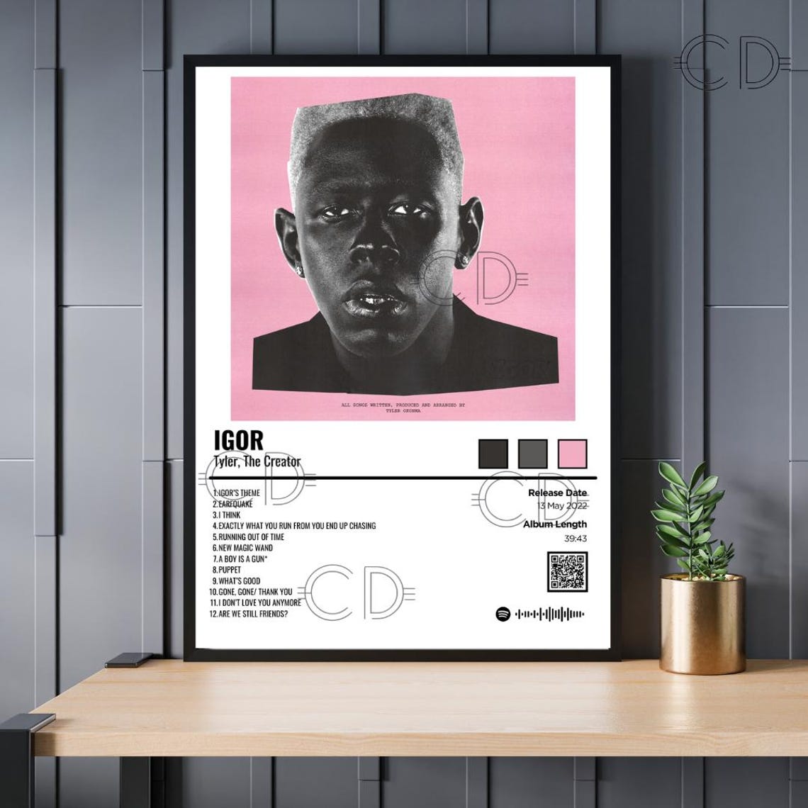 IGOR by Tyler, the Creator | Album Poster | Album Poster White Digital ...