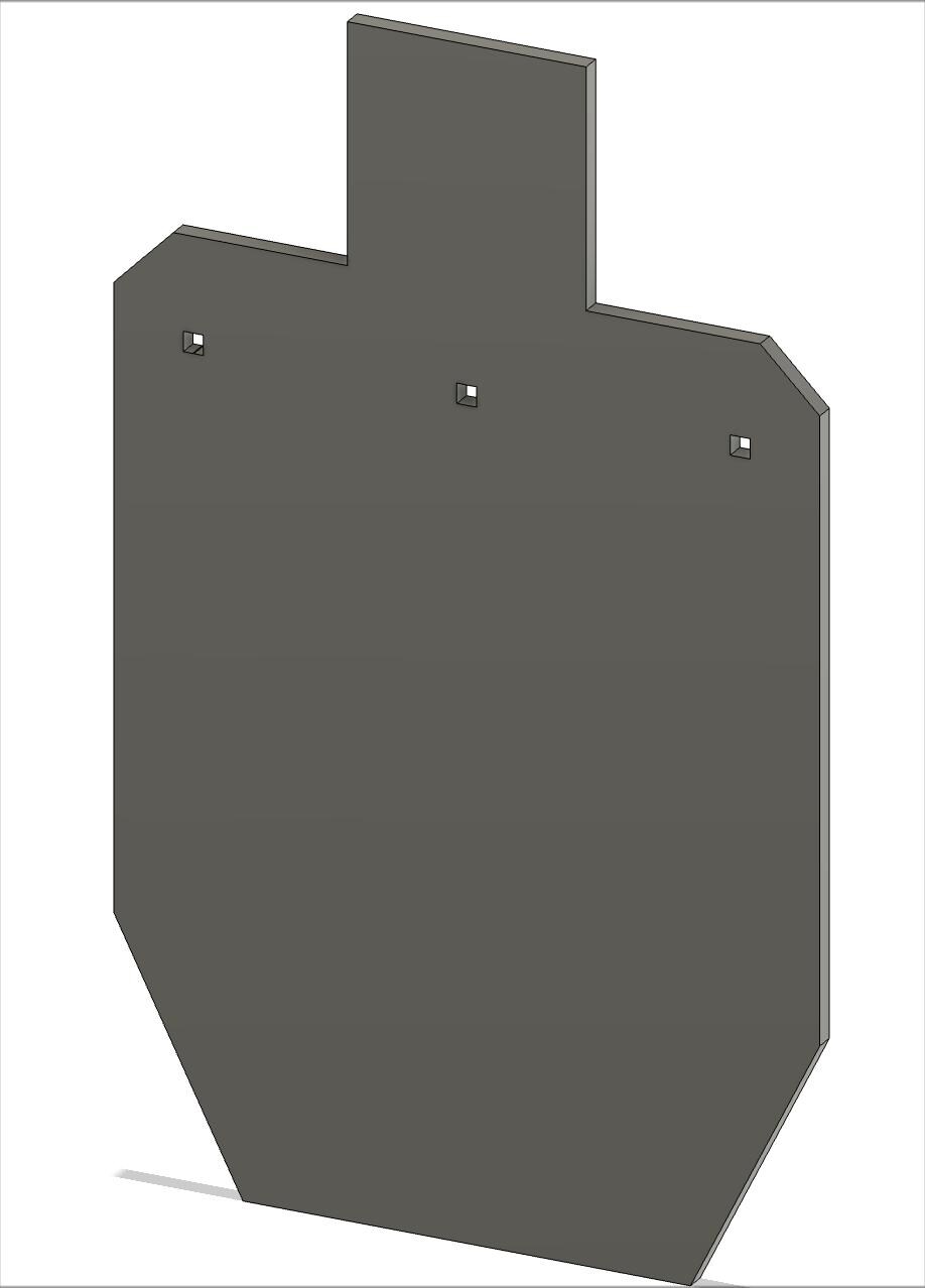 IPSC Human Silhouette Target DXF File – Life-sized Shooting Target - Etsy