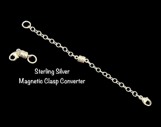 A Pair of 2 Magnetic Chain Extender Links, Multi Use Silver Chain Links ...