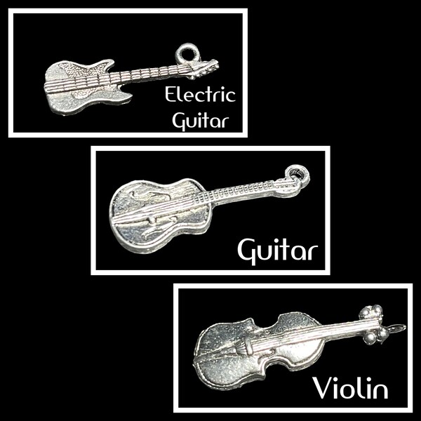 Electric Guitar Charm - Etsy