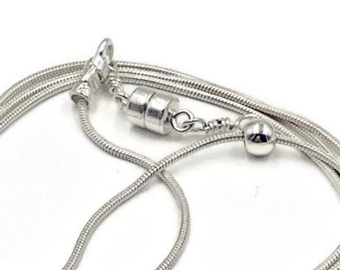 Adjustable Chain Necklace , 24 Snake Chain Slider Bead Necklace ...