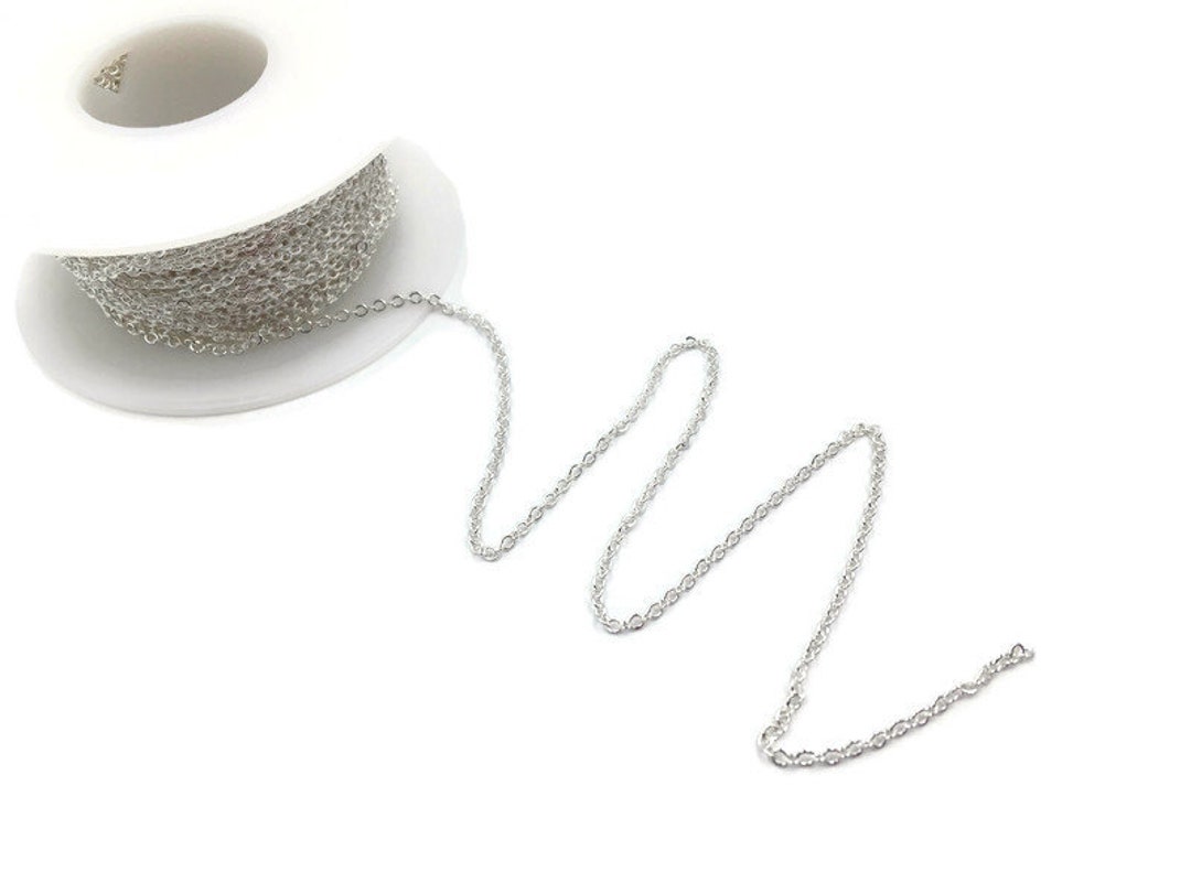 Silver Plated Cable Chain, Silver Plated Chain, Silver Plated Round ...