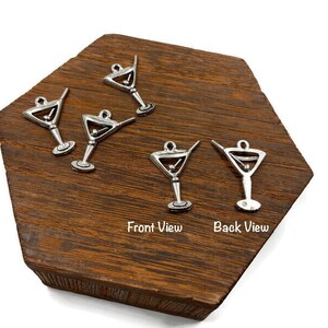 Martini Glass Charms, Martini Charm, Cocktail Charm, Cocktail, Add A ...