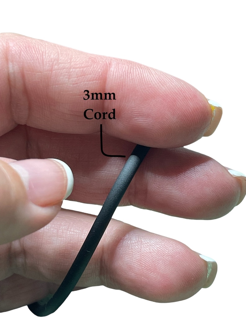 3mm Hollow Rubber Tube Cord: Jewelry Making, 5 Feet - Etsy