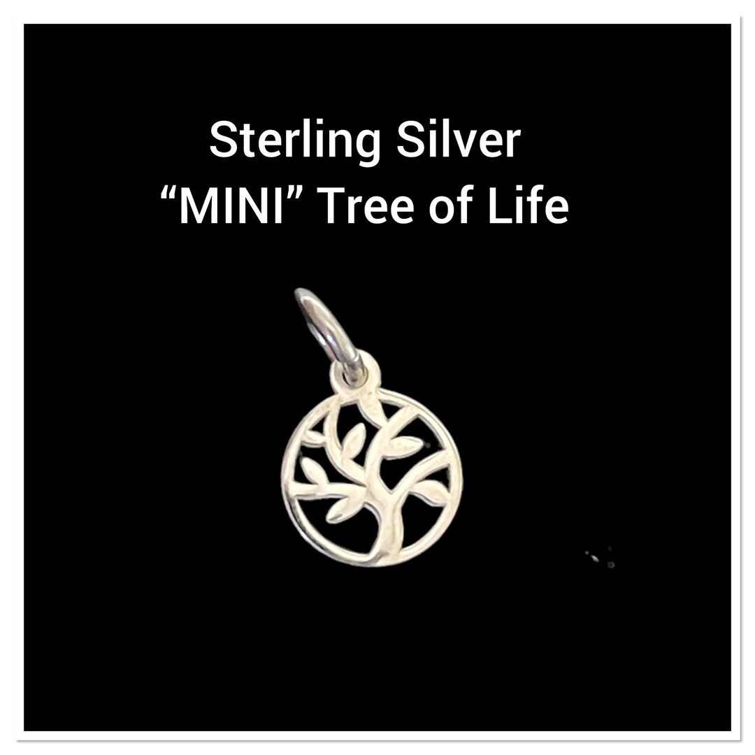 Tree of Life Charm, Sterling Silver Tree of Life, TINY Tree of Life ...