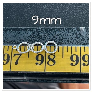 9mm or 12mm Round Toggle Clasp With 3 Ring Extender, Sterling Silver ...