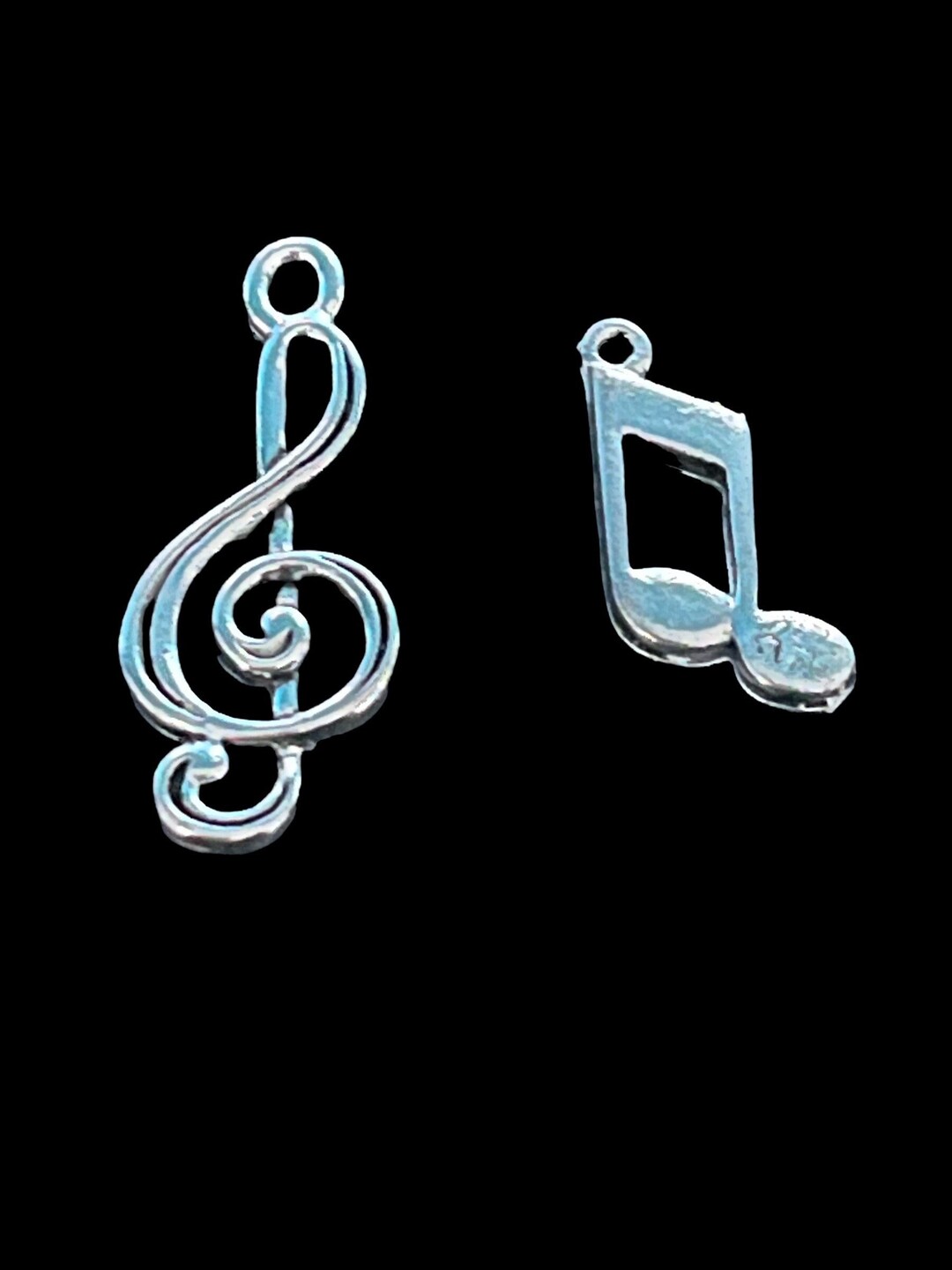 Treble Clef Charm, Musical Note Charm, Antique Silver Plated, Add A ...