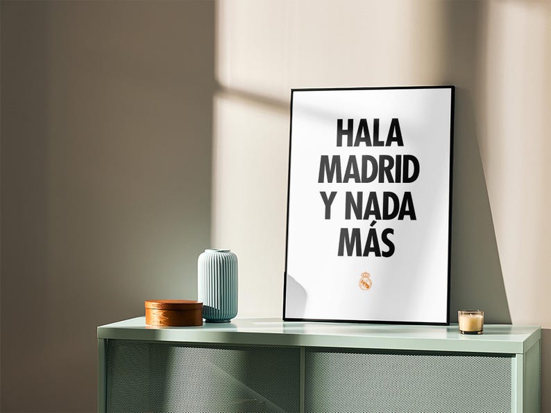 Hala Madrid Poster, Real Madrid CF Poster - Etsy
