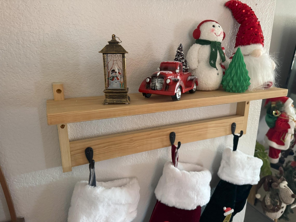 Christmas Stocking Hanger Display Shelf - Etsy