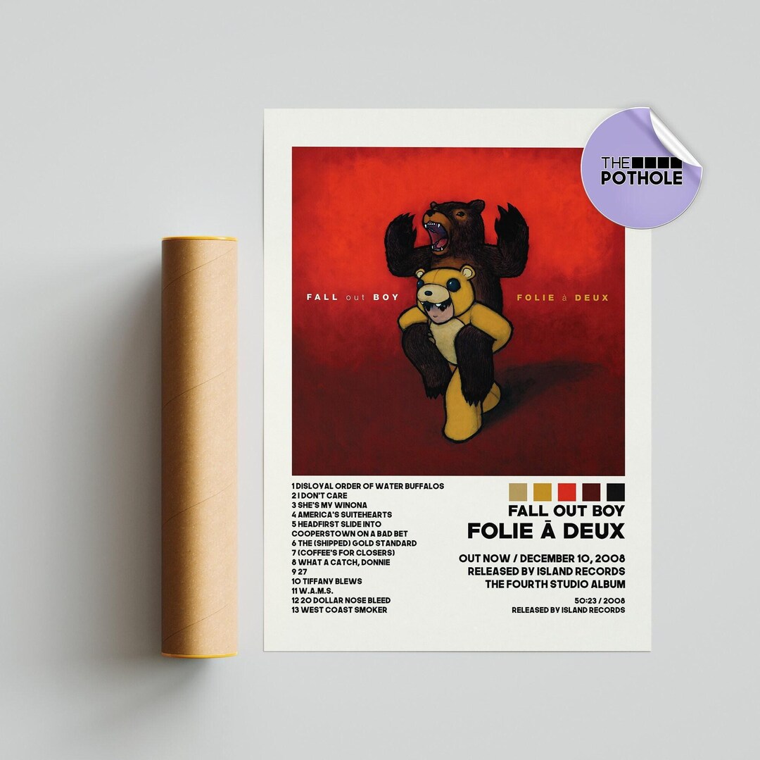 Fall Out Boy Posters, Folie a Deux Poster, Fall Out Boy, Album Cover ...