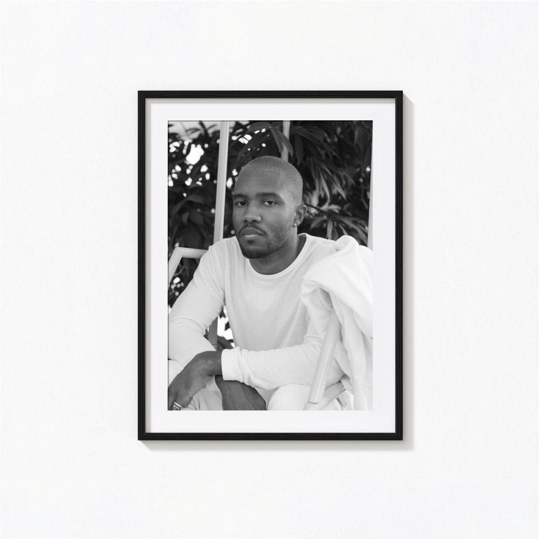 Frank Ocean Posters / Frank Ocean Black and White Wall Art, Album Cover ...