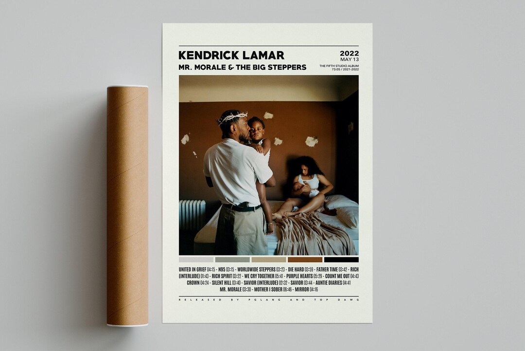 Kendrick Lamar Posters / Mr. Morale & the Big Steppers Poster/ Album ...