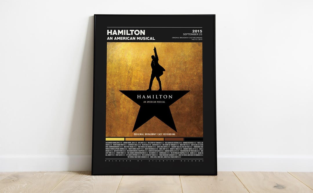 Hamilton an American Musical Poster / Album Cover Poster, Print Wall ...