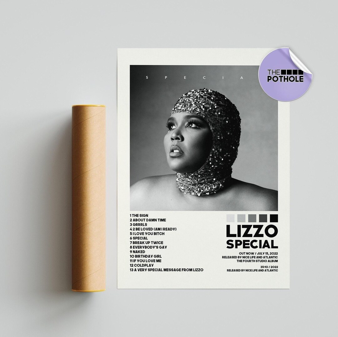Lizzo Poster Special Poster Lizzo, Special, Tracklist Album Cover ...