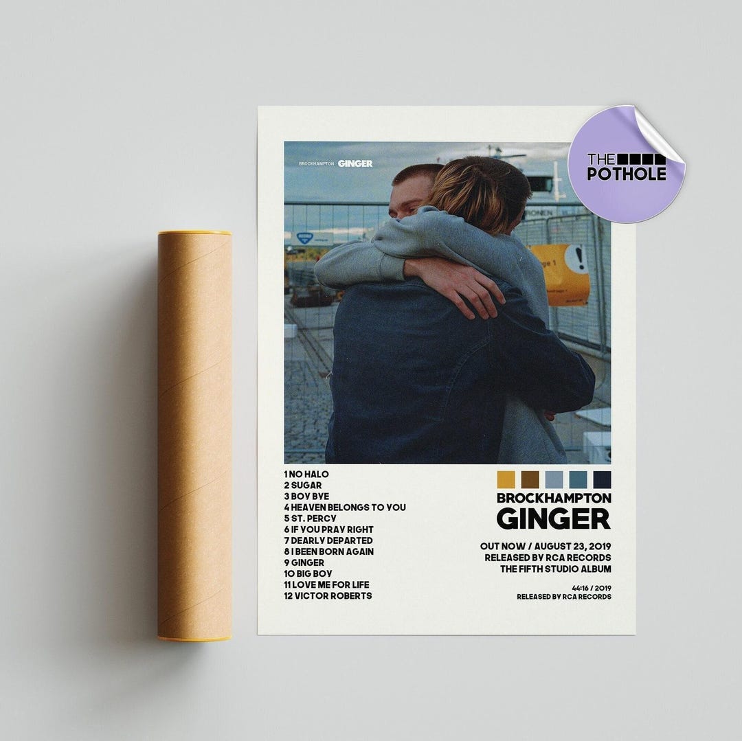 Brockhampton Posters / Ginger Poster, Tracklist Album Cover Poster ...