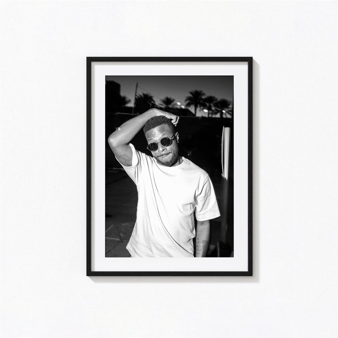 Isaiah Rashad Posters / Isaiah Rashad Black and White Wall Art, Album ...