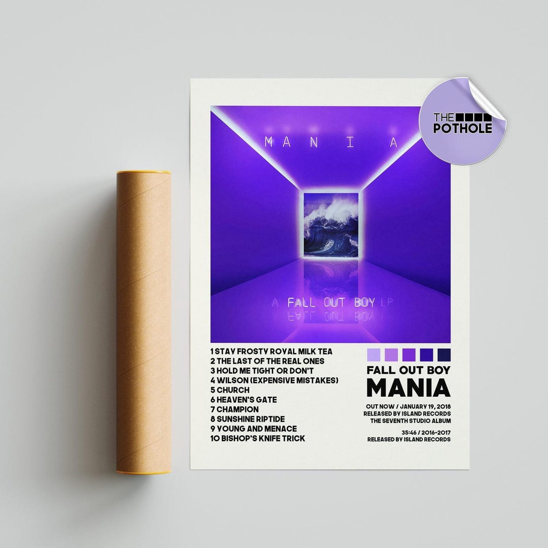 Fall Out Boy Posters, Mania Poster, Fall Out Boy, Album Cover Poster, Poster Print Wall Art ...