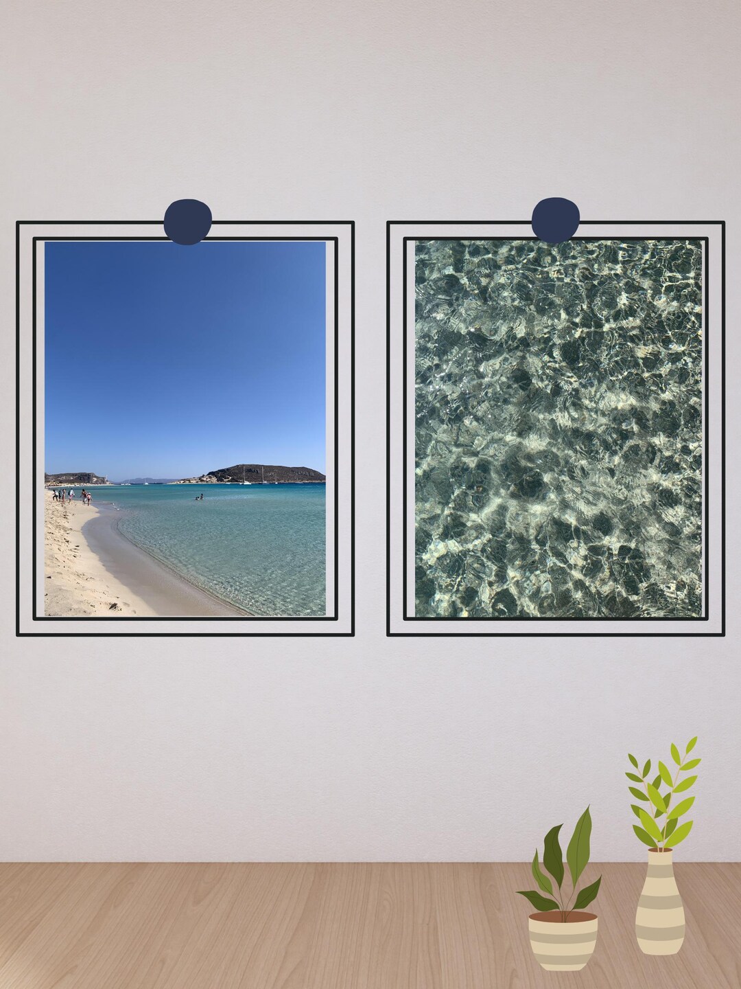 Magical Greek Beach Digital Poster Set – Beach & Water Close-up - Etsy